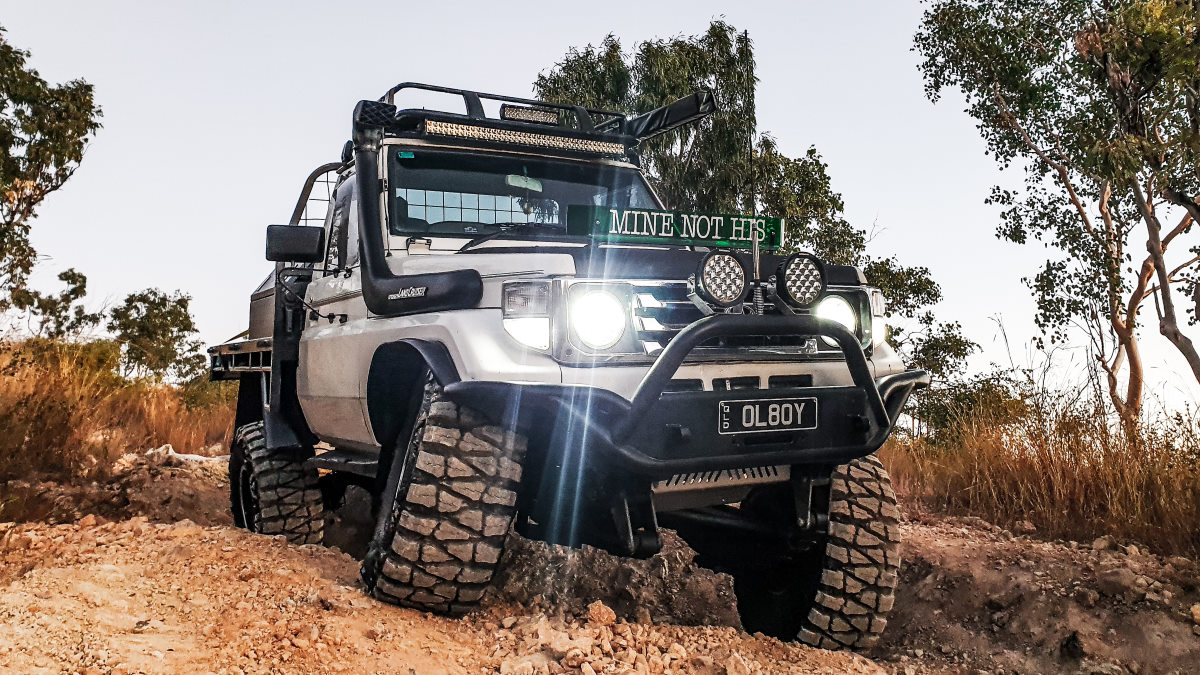 Toyota Landcruiser 75 series, modified.