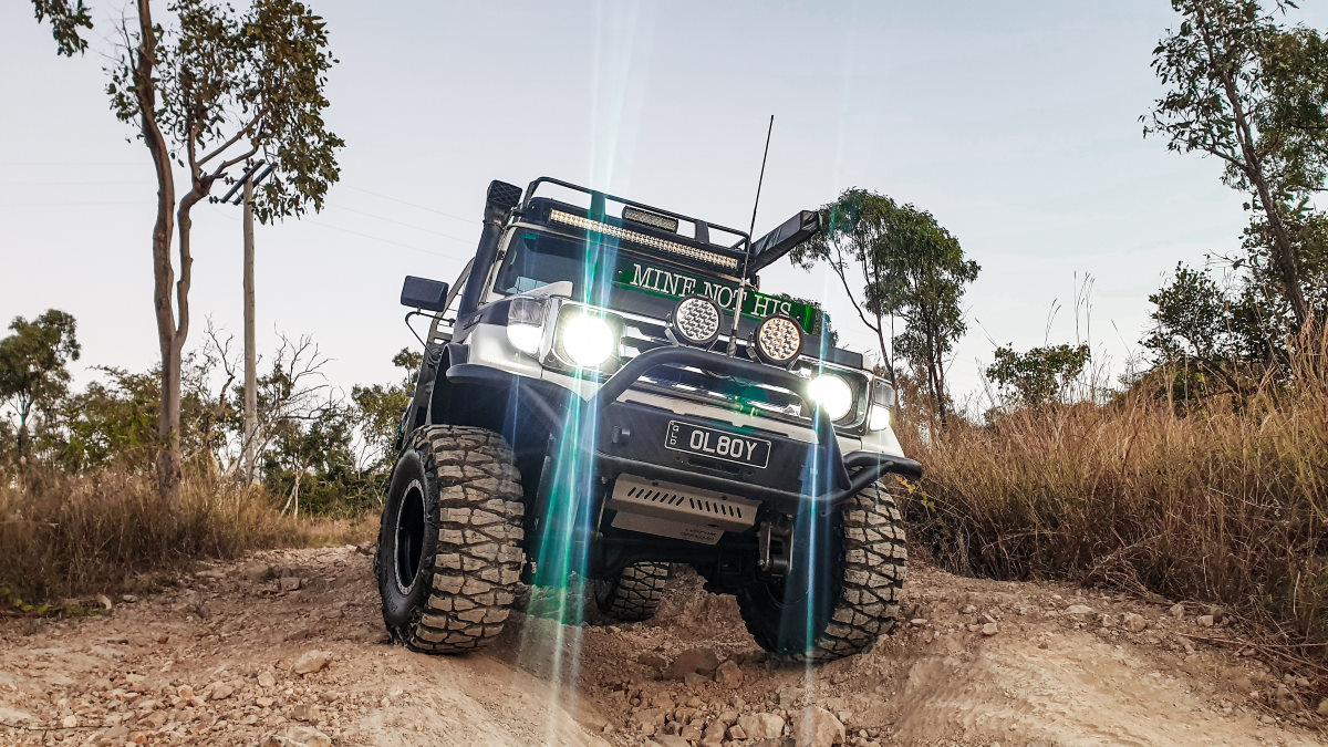 Toyota Landcruiser 75 series, modified.